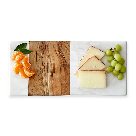 Wood and Marble Cheese Board, Rectangle | Mark and Graham