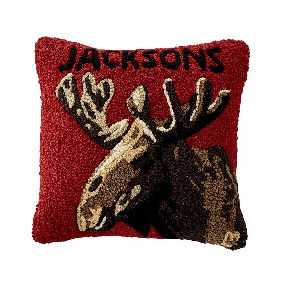 Hand Hooked Square Pillow | Mark and Graham
