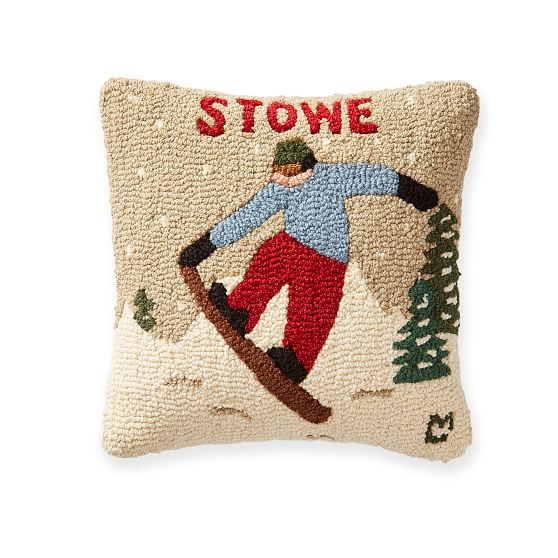 Hand Hooked Personalized Holiday Pillows | Mark and Graham