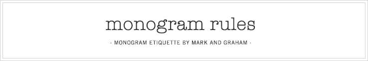 Monogram Guide & Monogram Etiquette | Mark and Graham | Mark and Graham
