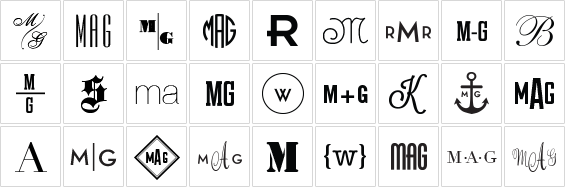 Monogram Guide & Monogram Etiquette | Mark and Graham | Mark and Graham